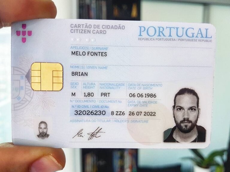 Buy PORTUGUESE ID CARD | Real Or Fake Document | Novelty Documents